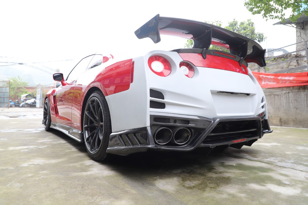 Nissan GTR R35 DBA EBA Aftermarket Parts - Aero Republic Rear Bumper ...