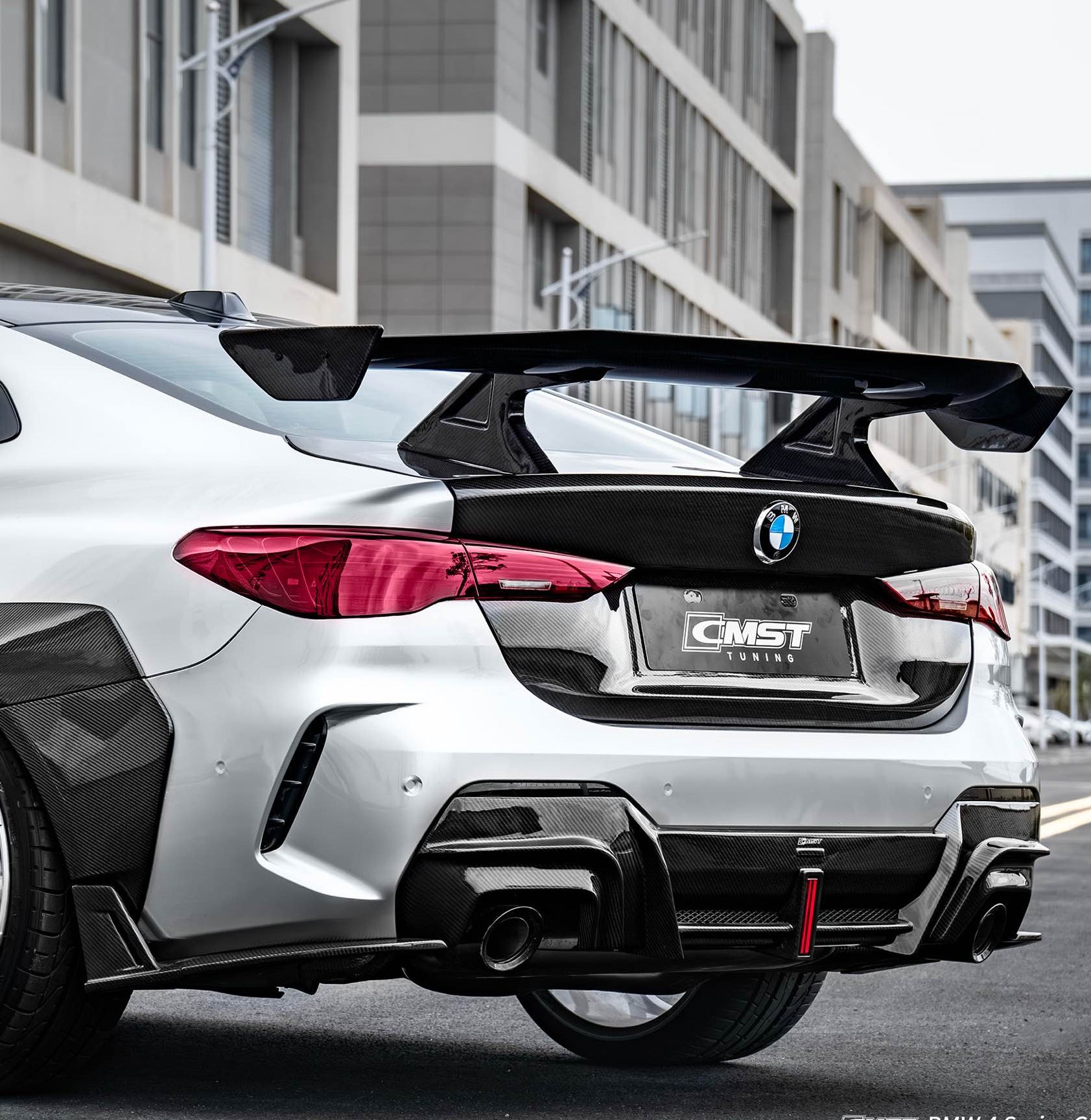 BMW 4 Series M440 430 G22 G23 Aftermarket Parts CMST Rear Diffuser ...