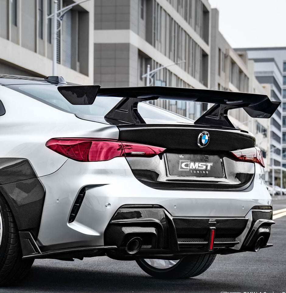 BMW 4 Series M440 430 G22 G23 Aftermarket Parts CMST Rear Diffuser & Canards Dry Carbon/FRP ...