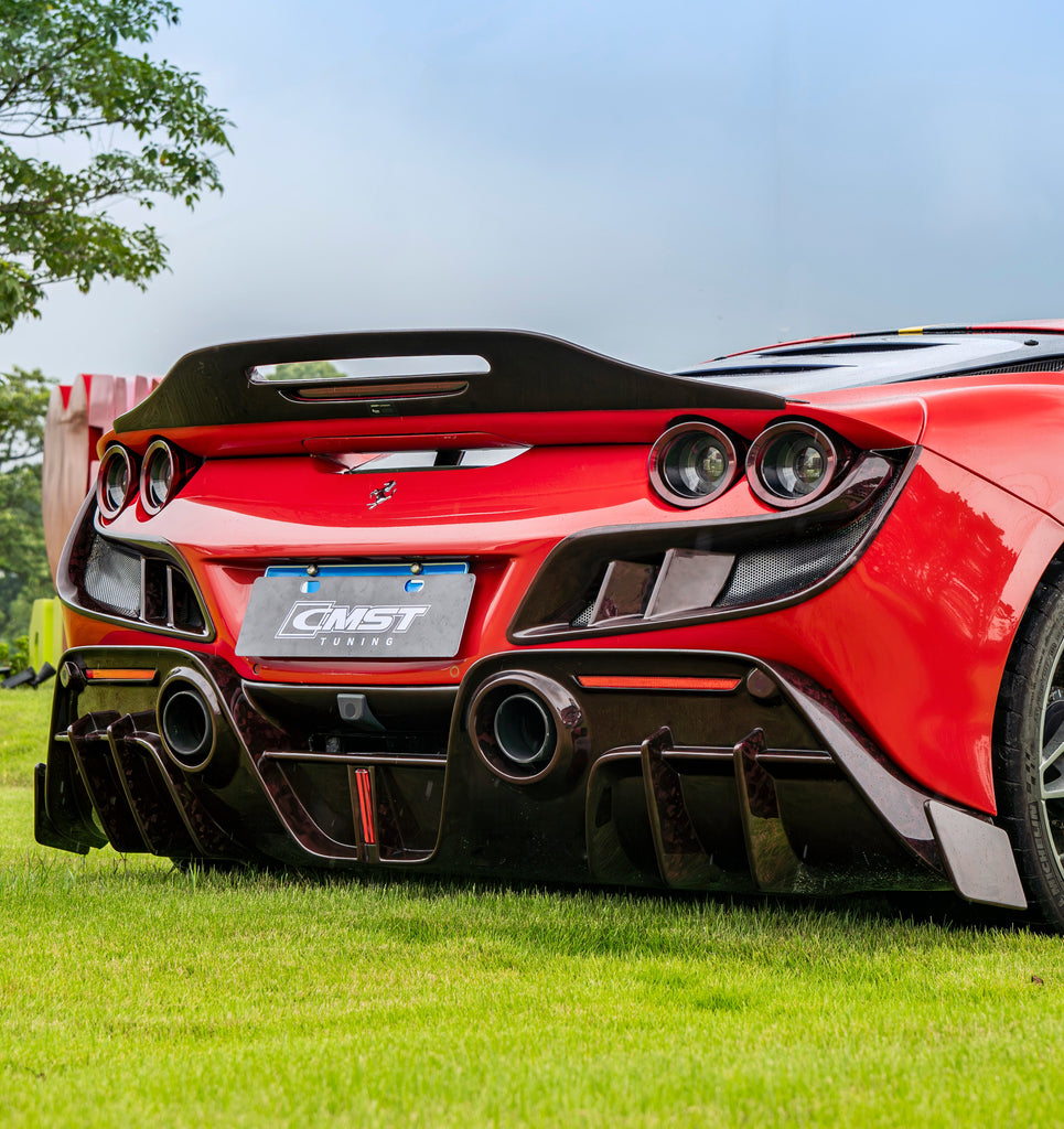Ferrari F8 Tributo F8 Spider Aftermarket Parts - CMST Tuning Rear ...