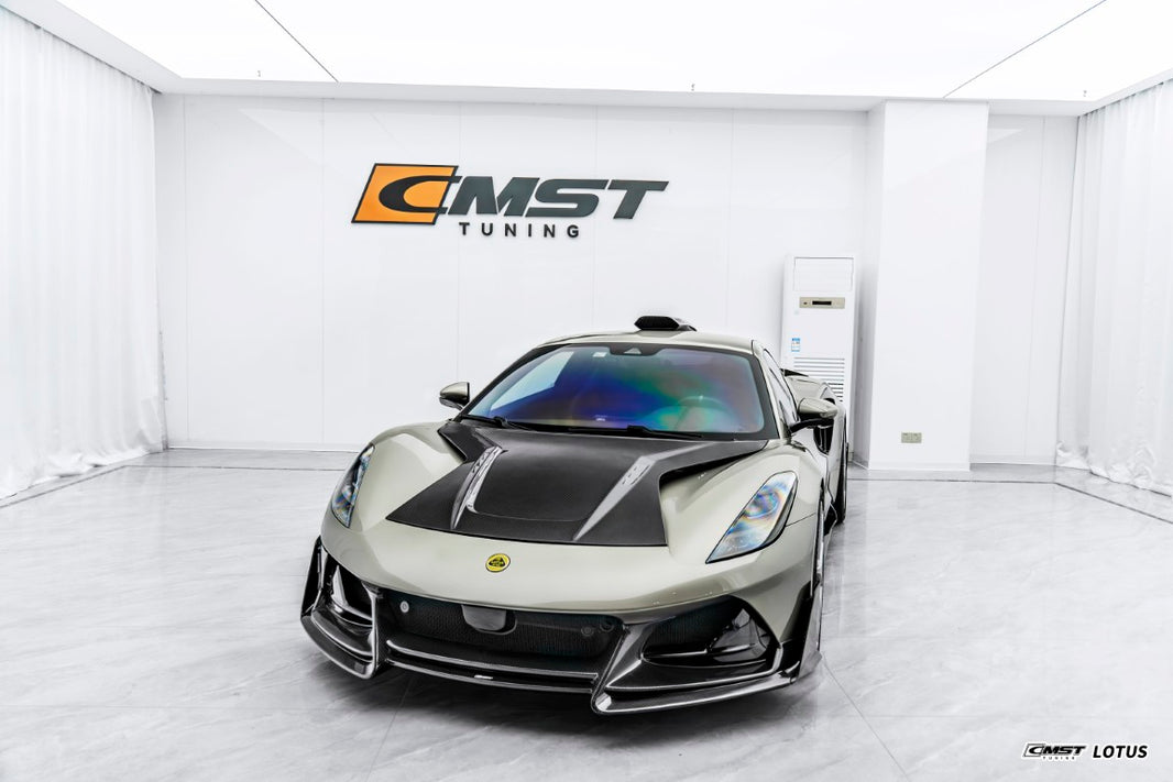 Lotus Emira 3.6 V6 2.0 Aftermarket Parts - CMST Tuning Hood Dry Pre ...