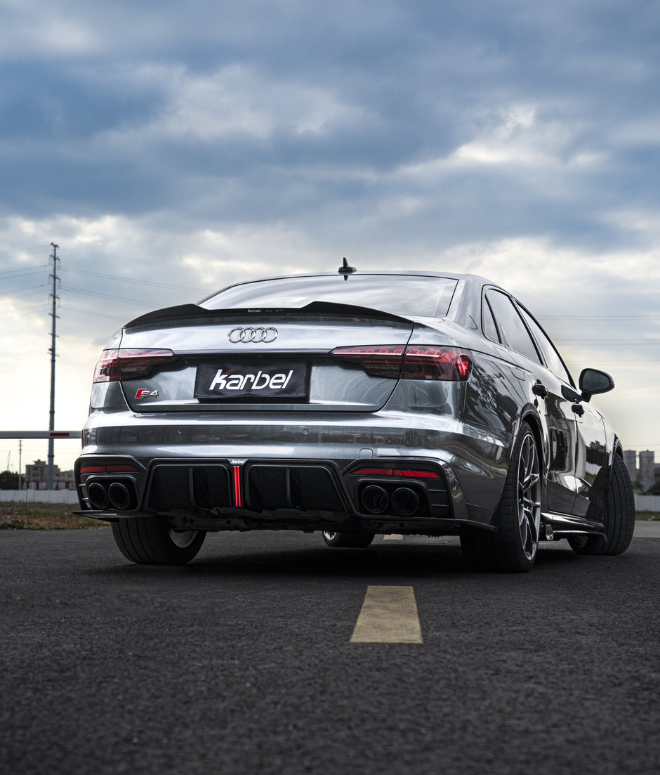 Audi S4 A4 B9 / B9.5 Aftermarket Parts - Karbel Carbon Rear Spoiler ...
