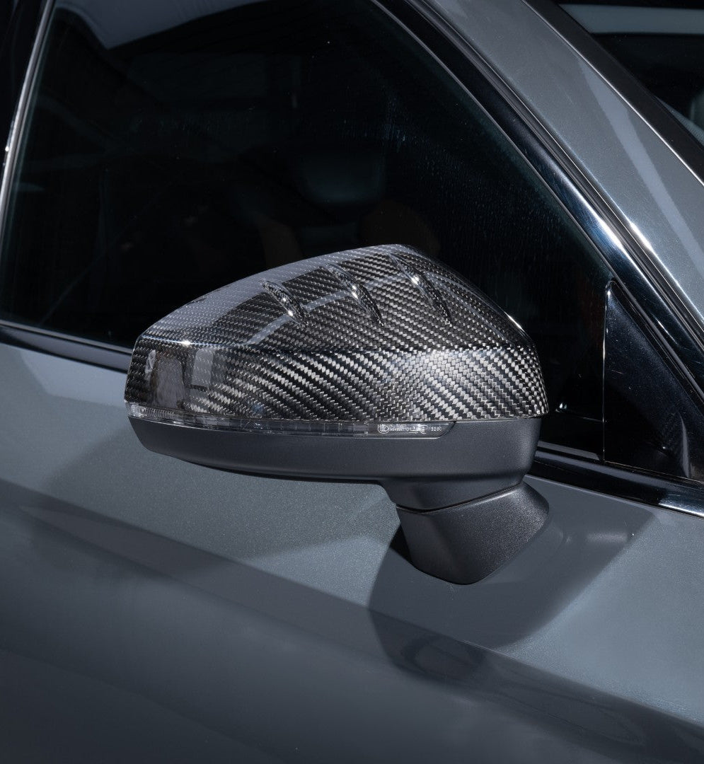 Audi RS3 S3 A3 8V.5 Aftermarket Parts Karbel Carbon Mirror Caps Dry Pre ...