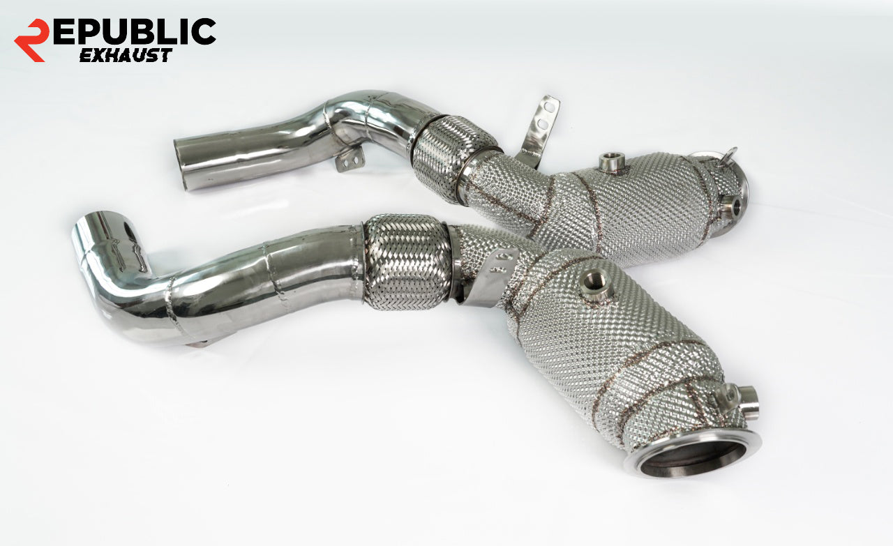BMW X5M/C F85 & X6M/C F86 Aftermarket Parts - Republic Exhaust Downpipe ...