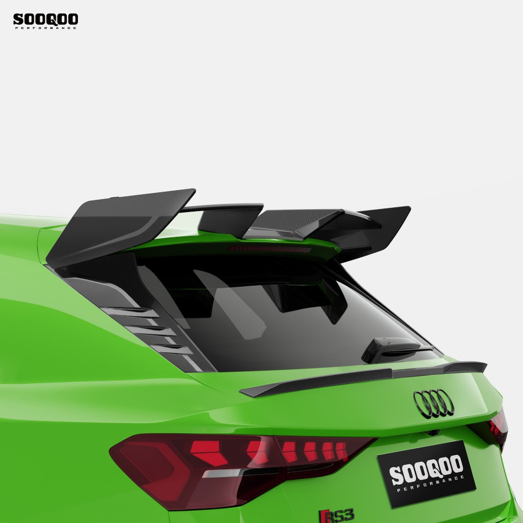 Audi RS3 8Y 8Y.5 Aftermarket Parts - SOOQOO USA Rear Roof Spoiler Dry ...