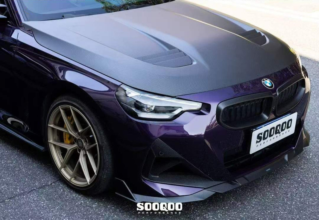 BMW M2CS G87 & 2 Series G42 Aftermarket Parts SOOQOO USA Hood Bonnet ...