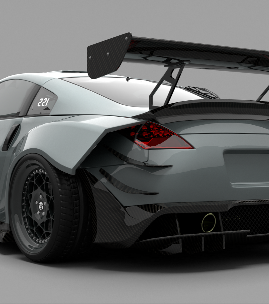 Nissan Nismo 350Z Z33 Aftermarket Parts - SPECTER PLUS Rear Canards ...