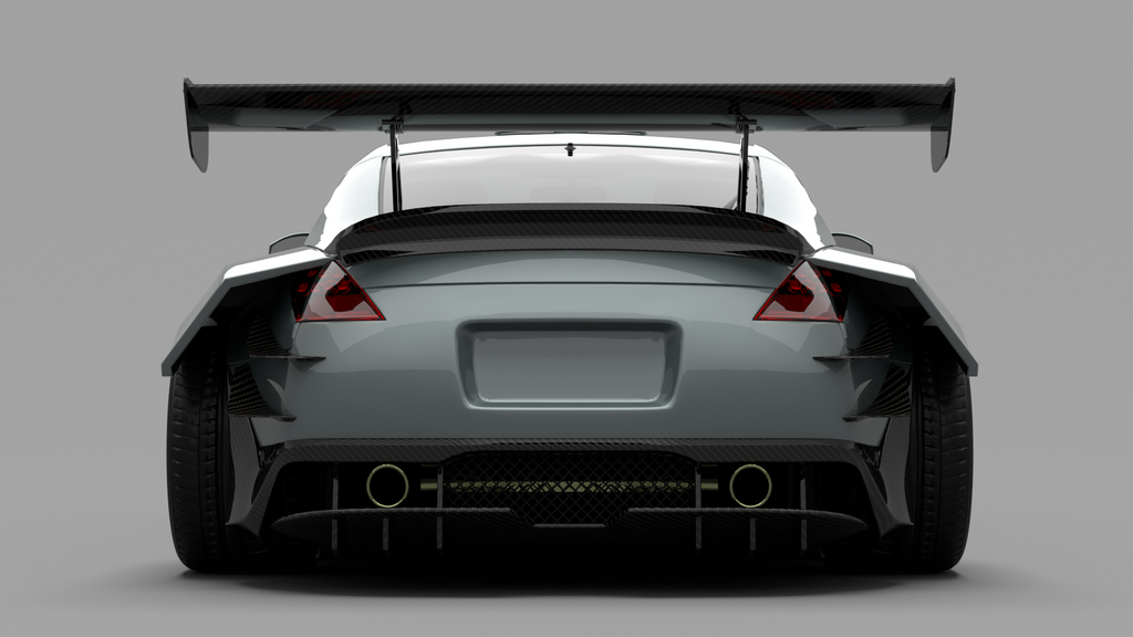Nissan 350Z Z33 Aftermarket Parts - SPECTER PLUS Rear Canards Spoiler ...