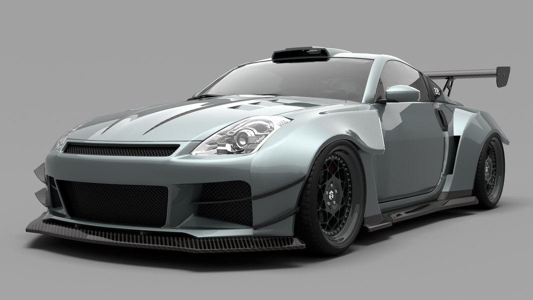 Nissan 350Z aftermarket parts, carbon fiber body kit - PSS– Performance ...