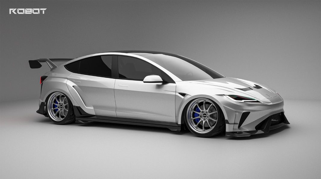 Tesla Model 3 Aftermarket Parts - Robot Craftsman Carbon Side Skirts ...