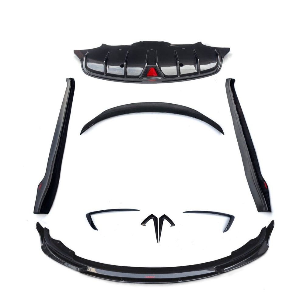 Tesla Model 3 aftermarket parts, carbon fiber body kit - PSS ...