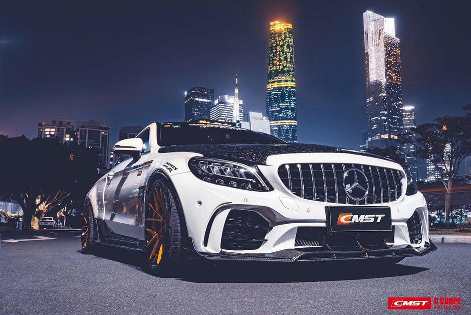 CMST Carbon Fiber Wide Body Kit for Mercedes-Benz C43 C300 C Coupe 2015 ...