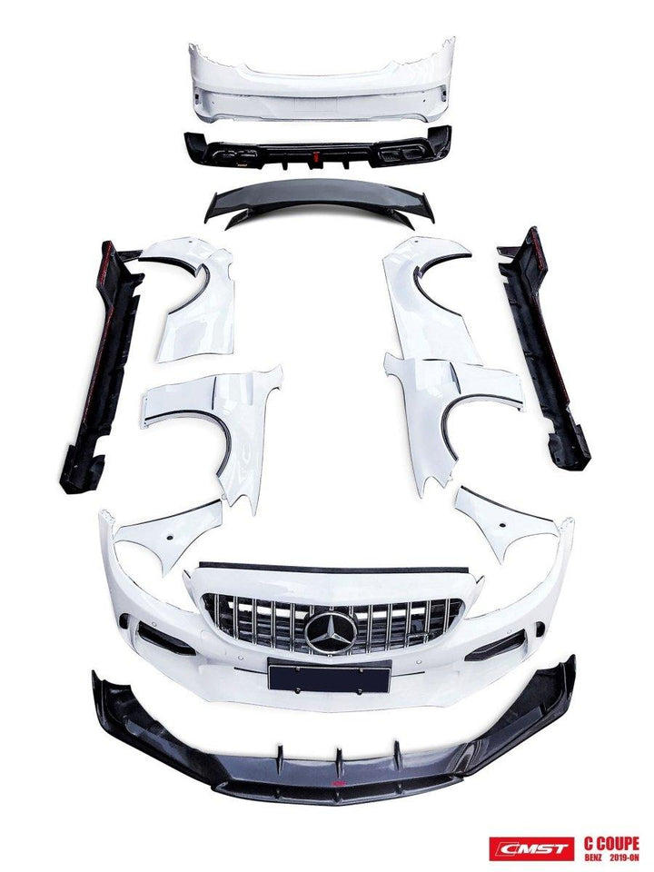 CMST Carbon Fiber Wide Body Kit for Mercedes-Benz C43 C300 C Coupe 2015 ...