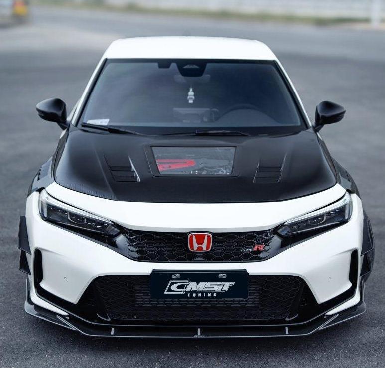 Honda Civic Type-R FL5 Aftermarket Parts-CMST Tuning Hood Bonnet Carbon ...