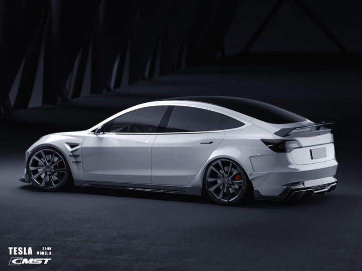 Tesla Model 3 aftermarket parts, carbon fiber body kit - PSS ...