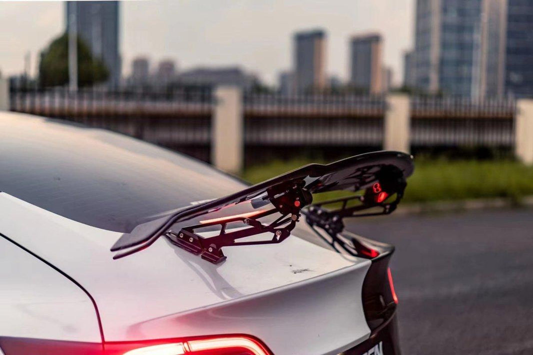 Carbon Fiber Rear Spoiler Wing for Tesla Model 3– Performance SpeedShop